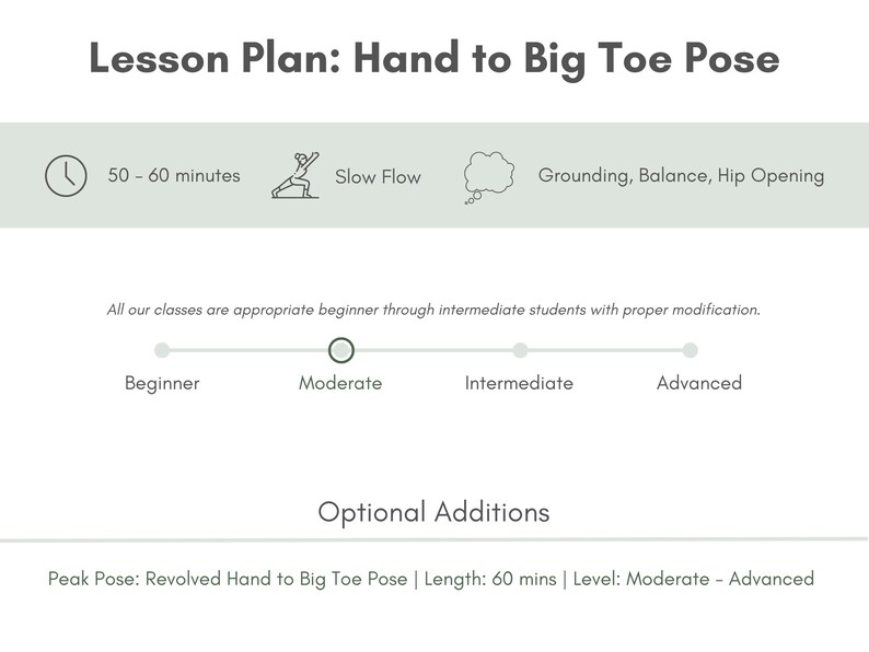 Slow Flow Lesson Plan for Yoga Teachers Instant Download, Pre-sequenced ...