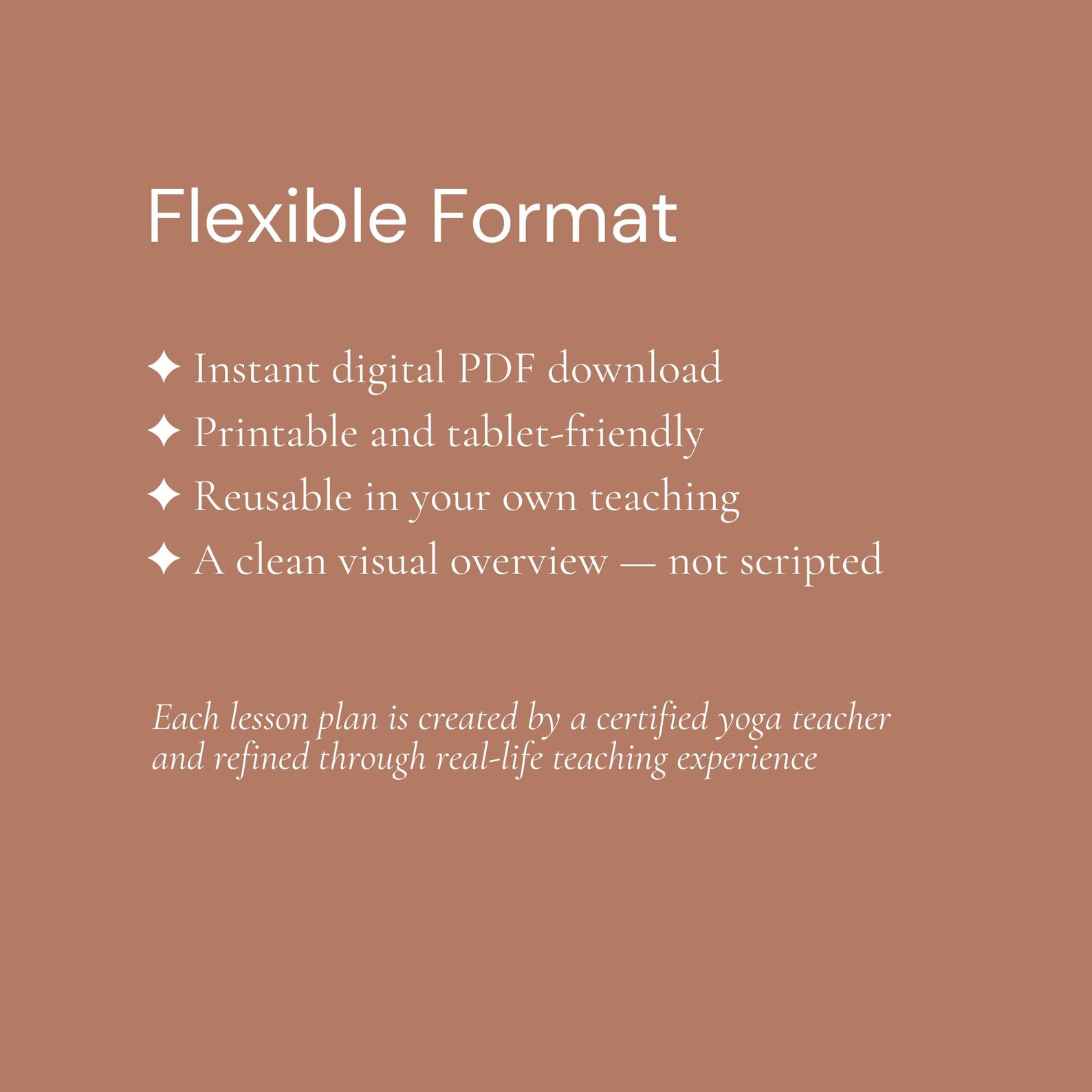 Slow Flow Lesson Plan for Yoga Teachers Instant Download, Pre-sequenced ...