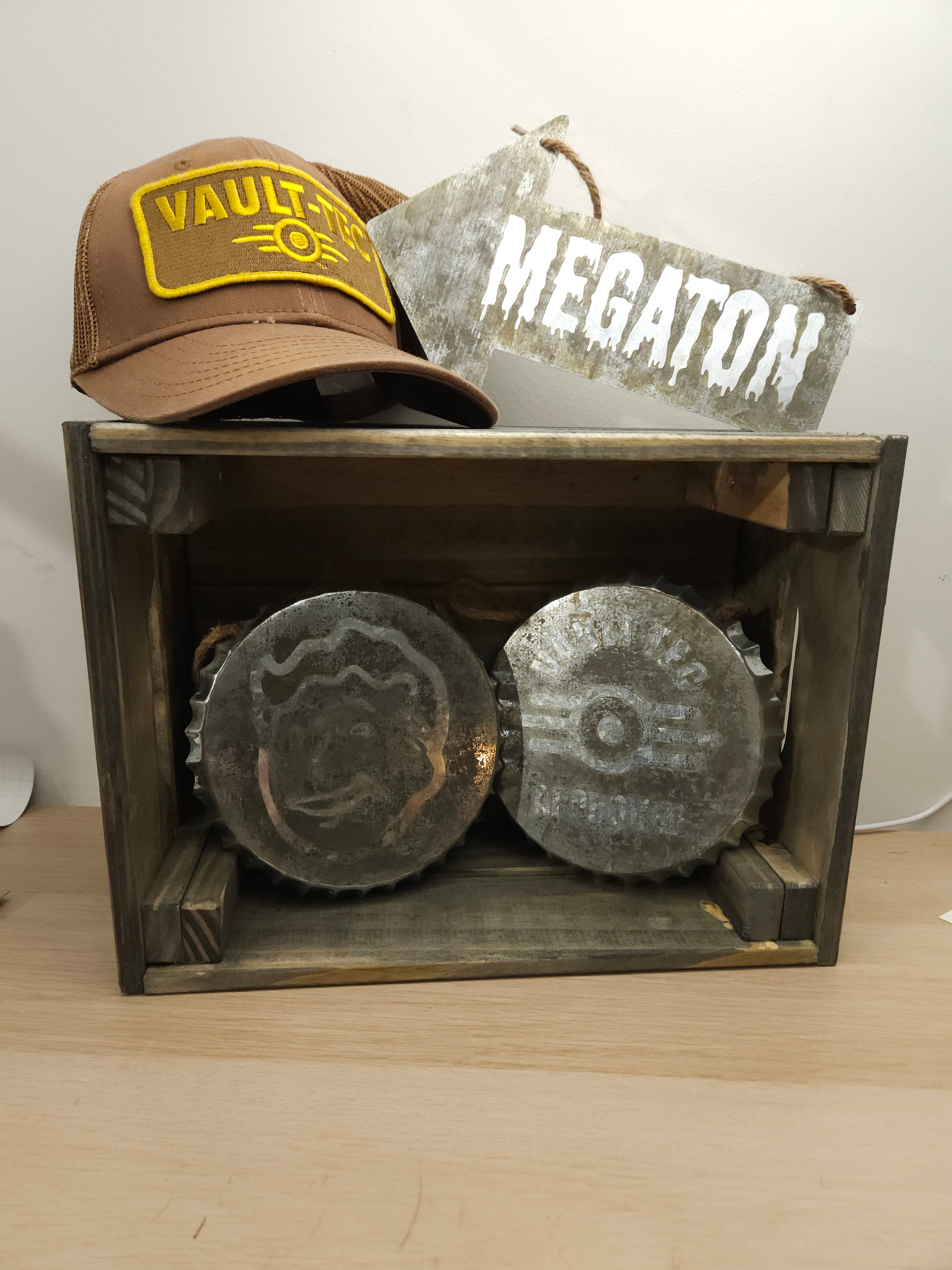 Fallout Megaton Arrow Fallout Wall Decor Etched Metal, Fallout Gift ...