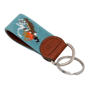 Fly Fishing Needlepoint Key Fob / Keychain / Gift for Him / Trout ...