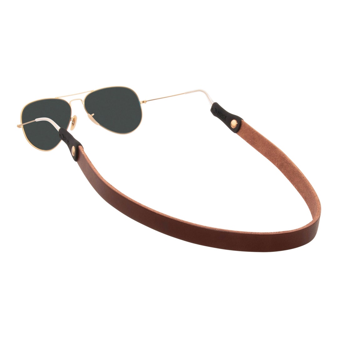 Leather Sunglass Strap - Handmade W/ Thick Full-grain Leather & High ...