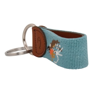 Fly Fishing Needlepoint Key Fob / Keychain / Gift for Him / Trout ...