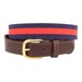 Leather Handstitched Needlepoint Navy Stripe Mens Belt - Etsy