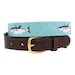 Leather Handstitched Needlepoint Bluefin Tuna Mens Belt - Etsy