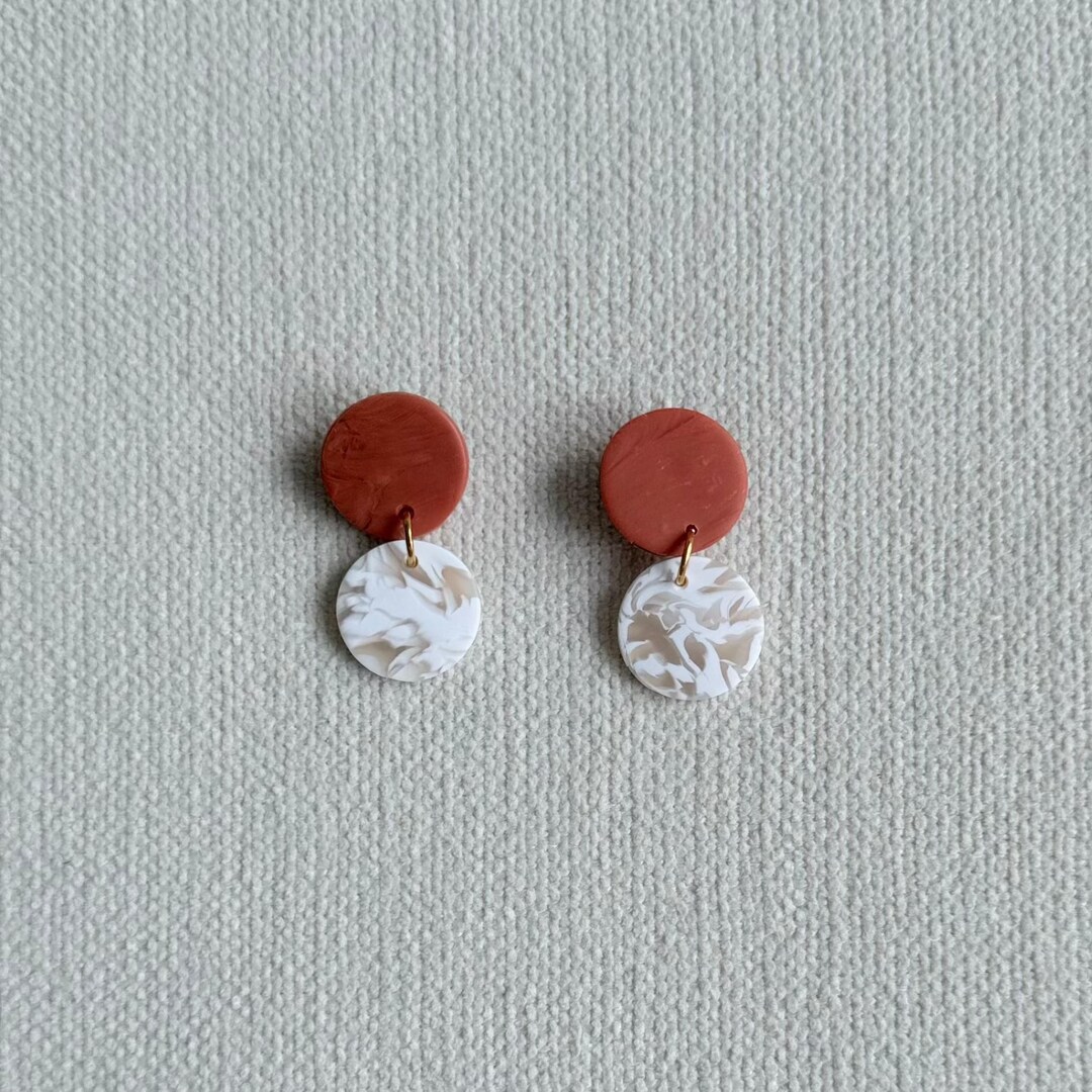 Zeina Earrings: Funky Small Tams Design - Etsy