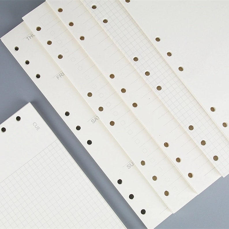 Daily Planner Inserts / B5 Organizer Refills / A4 Planner Inserts ...