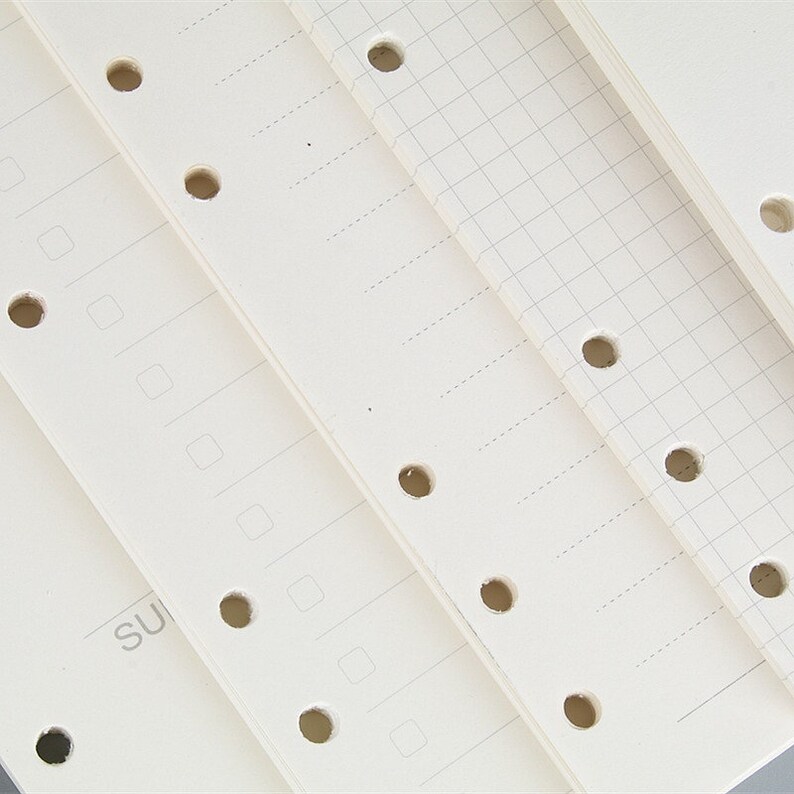 Daily Planner Inserts / B5 Organizer Refills / A4 Planner Inserts ...