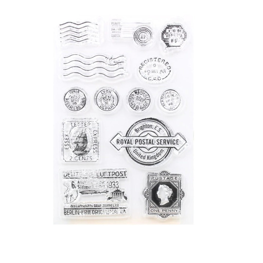 Postage Clear Stamp / Postal Transparent Silicone Stamp / Post Service ...