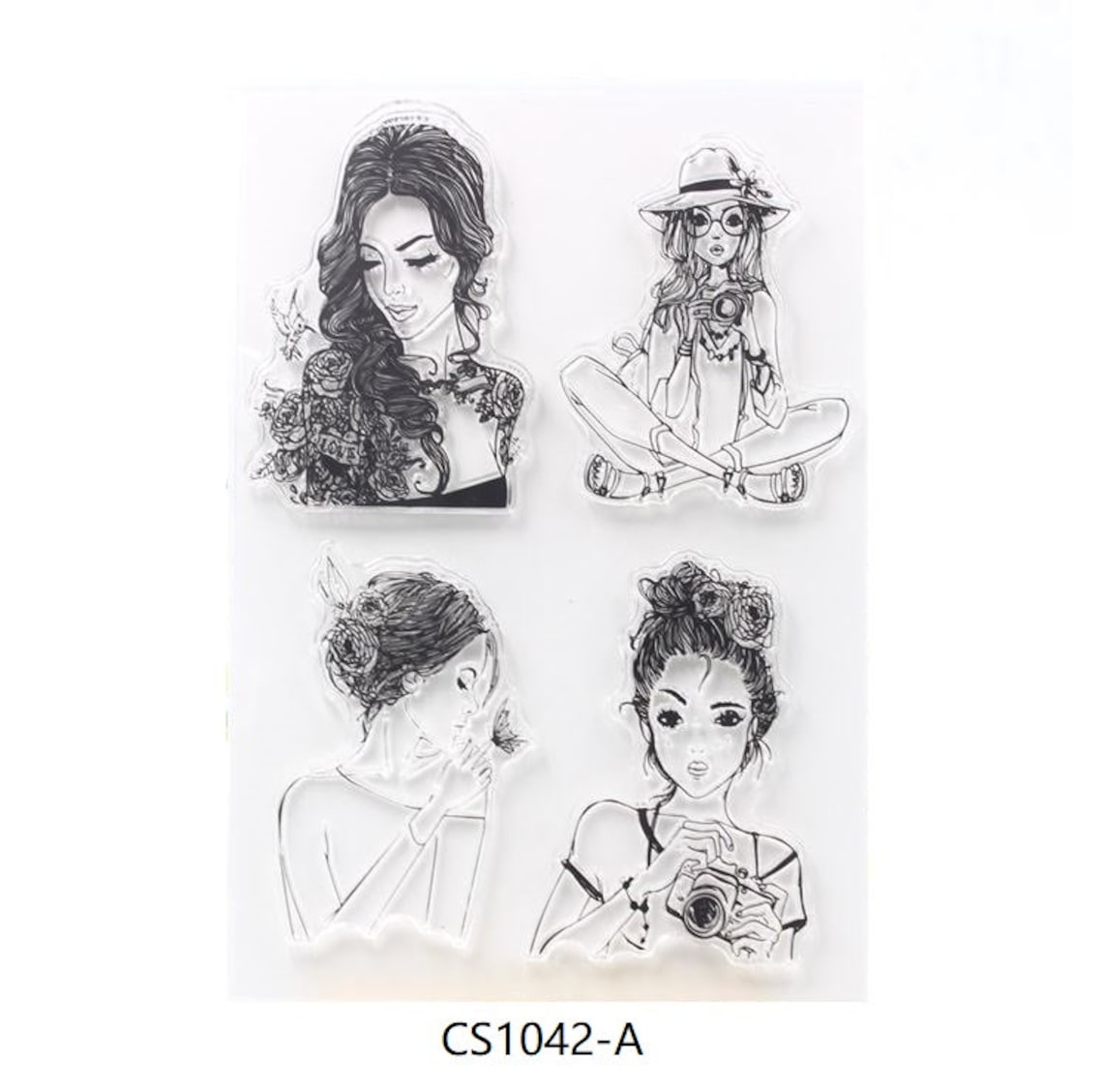 Various Sets of Fashion Girl Clear Stamp / Pretty Girl | Etsy