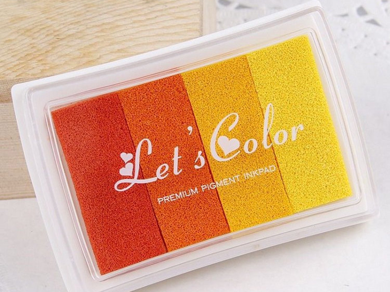 Color Tone Ink Pad / Multi Color Inkpad / Rainbow Stamp Ink - Etsy