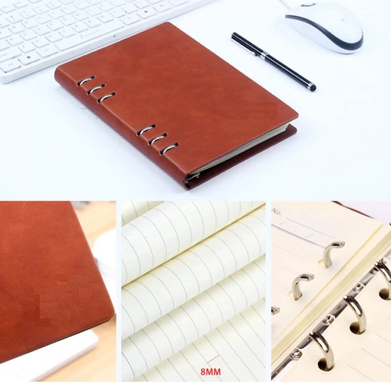 A6 / A5 / B5 PU Leather Planner Organizer Notebook Planner | Etsy