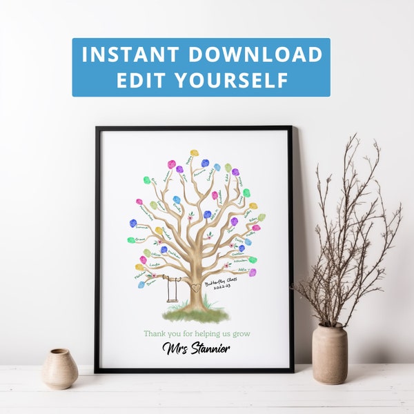 Fingerprint Tree - Etsy
