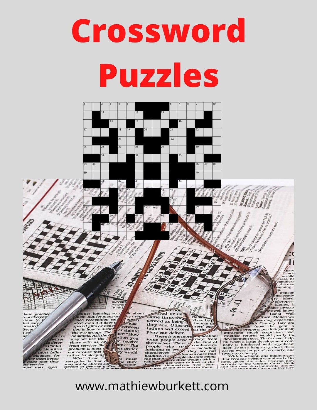 Crossword Puzzles - Printable - Etsy