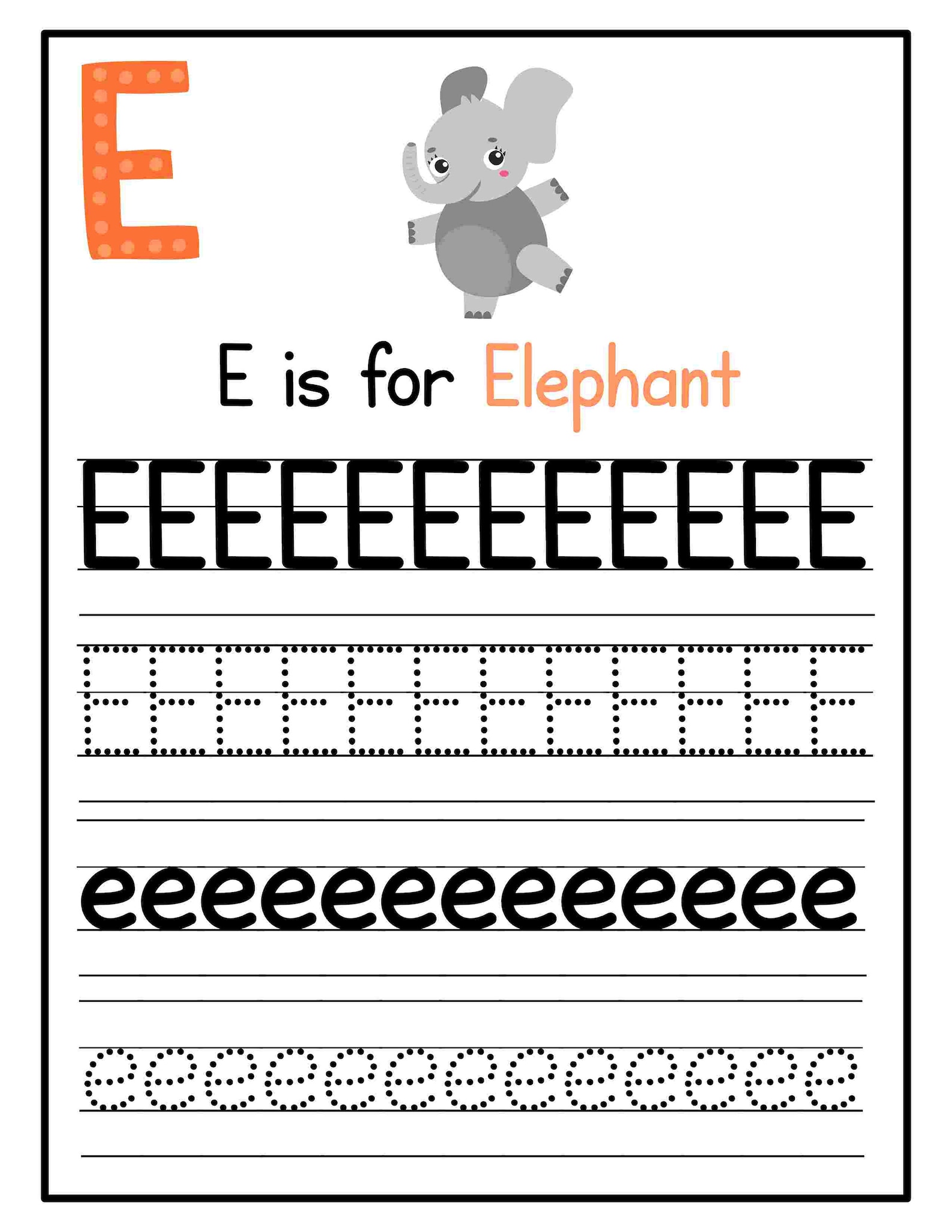 Animal Alphabet Handwriting Practice Printable - Etsy