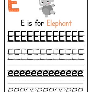Animal Alphabet Handwriting Practice - Printable - Etsy