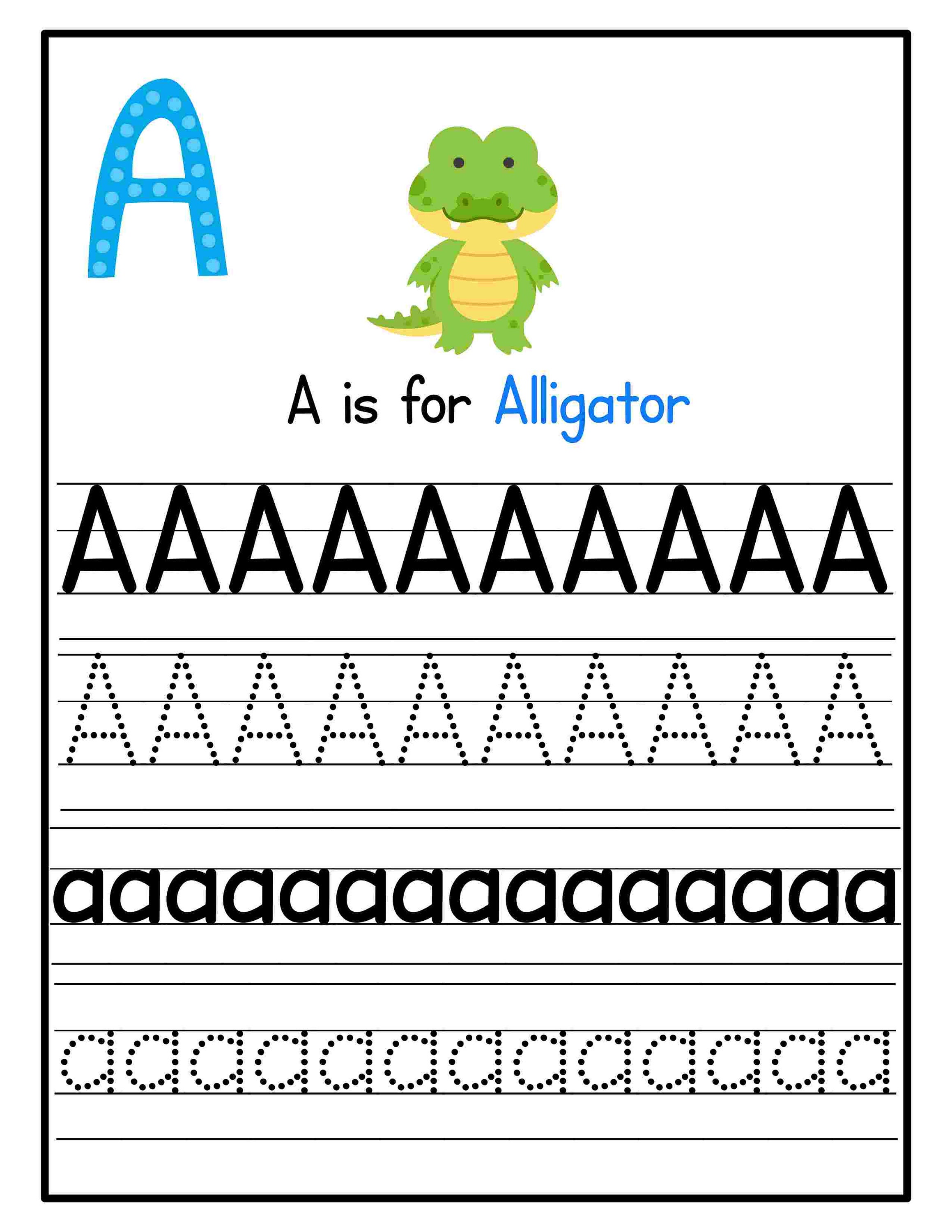 Animal Alphabet Handwriting Practice - Etsy