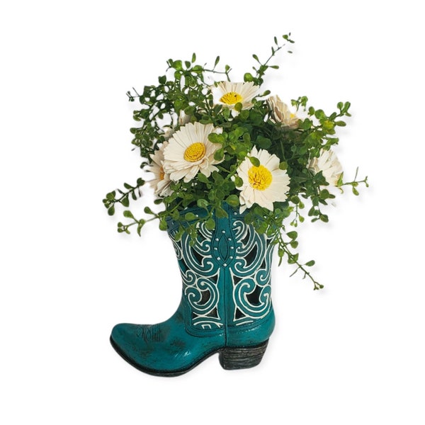Cowboy Boot Vase - Etsy