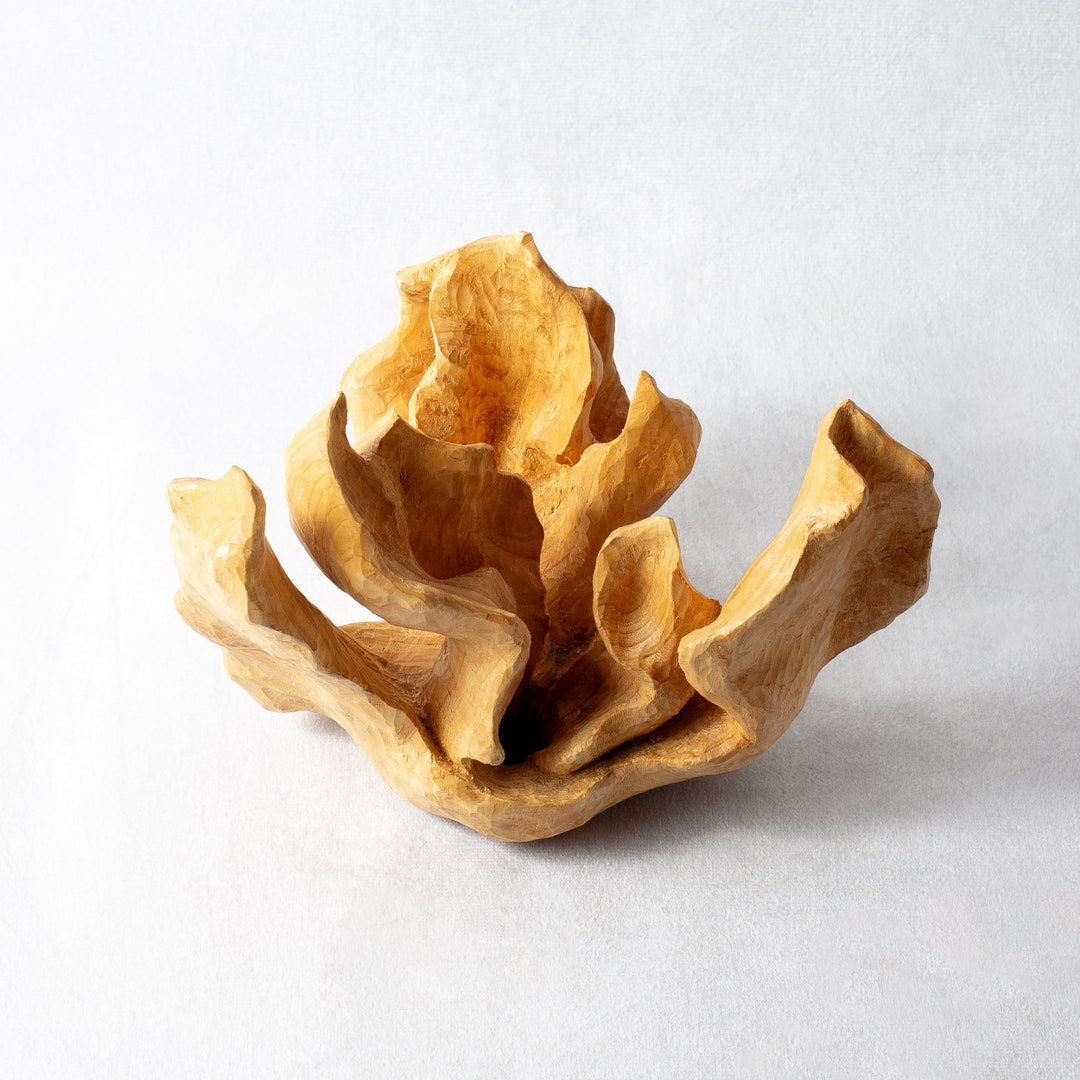 Wood Sculpture Art Representing Tree // Japanese Cypress // - Etsy