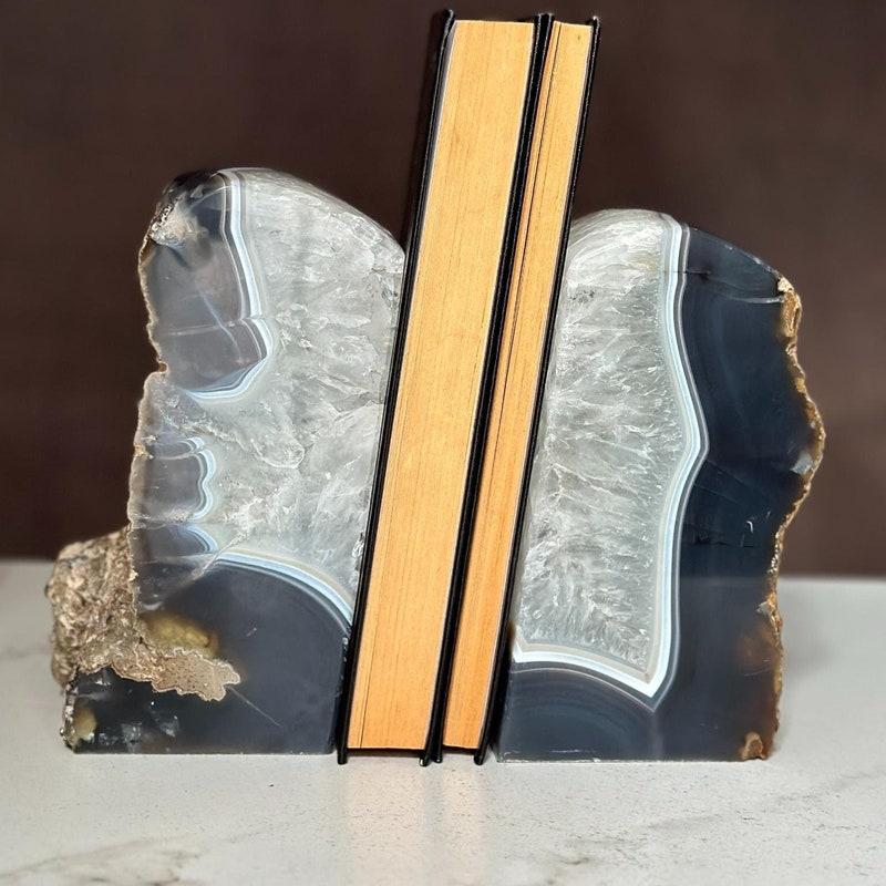 Agate Bookends - Etsy