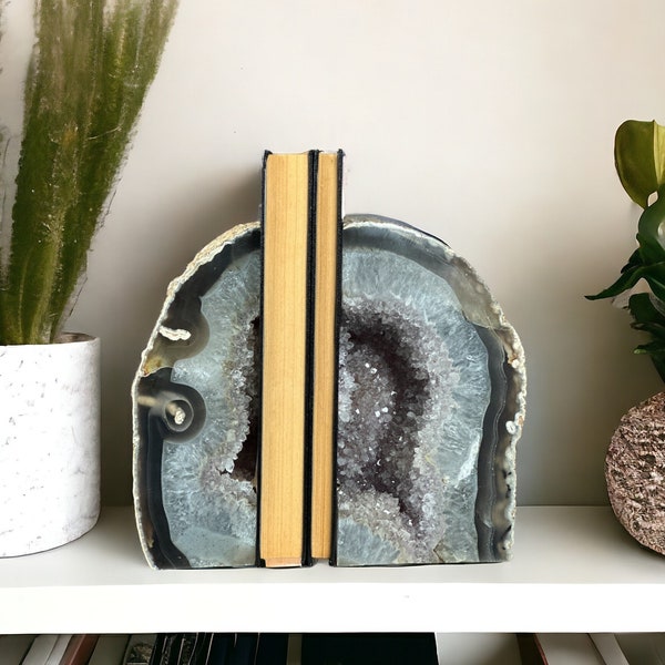 Geode Bookends - Etsy