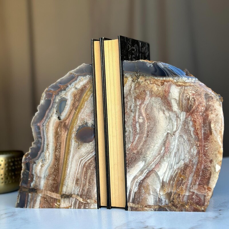 Geode Bookends - Etsy