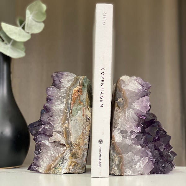 Agate Geode Bookends - Etsy