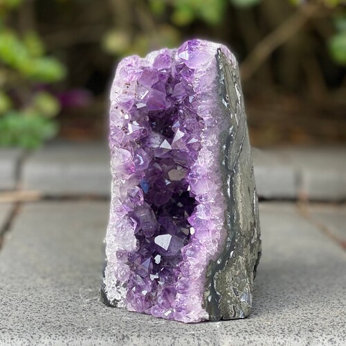 Amethyst Geode Unique Raw Crystal Cluster - Etsy
