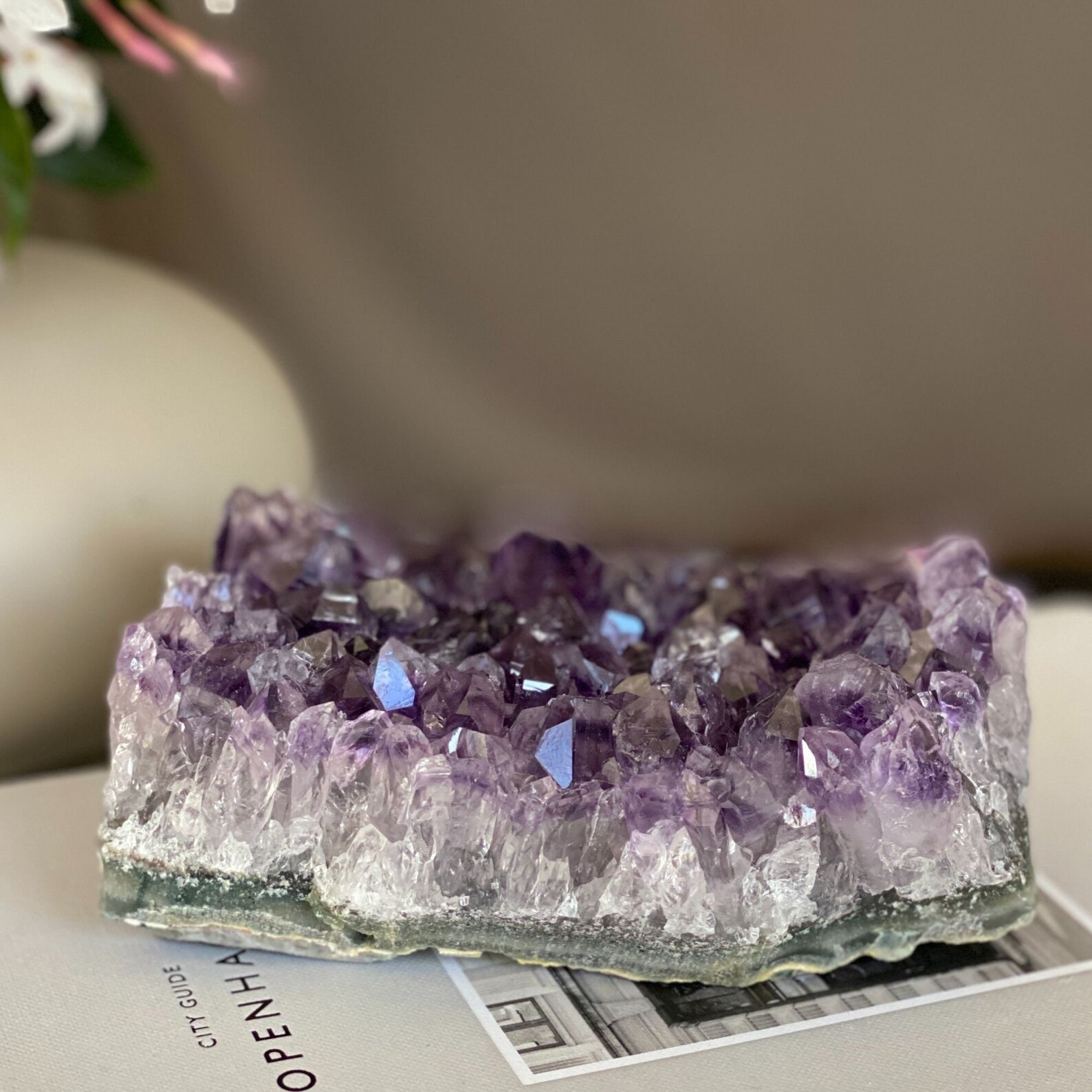 Amethyst and Agate Cluster for Home Decor, Coffee Table Decoration - Etsy