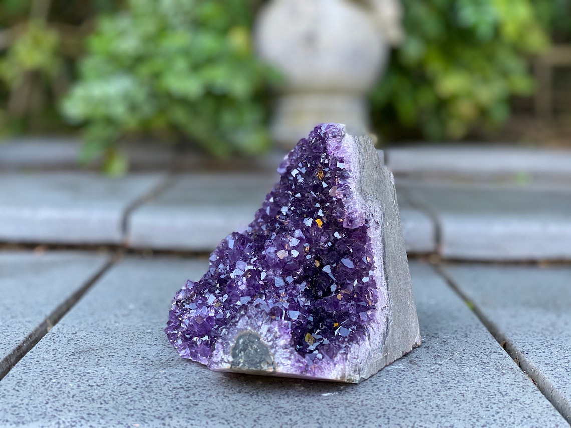 Large Amethyst geode Unique raw dark huge crystal cluster | Etsy