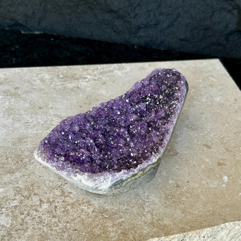 Raw Amethyst Crystal Cluster: Uruguay Mineral Specimen, Healing Stone ...