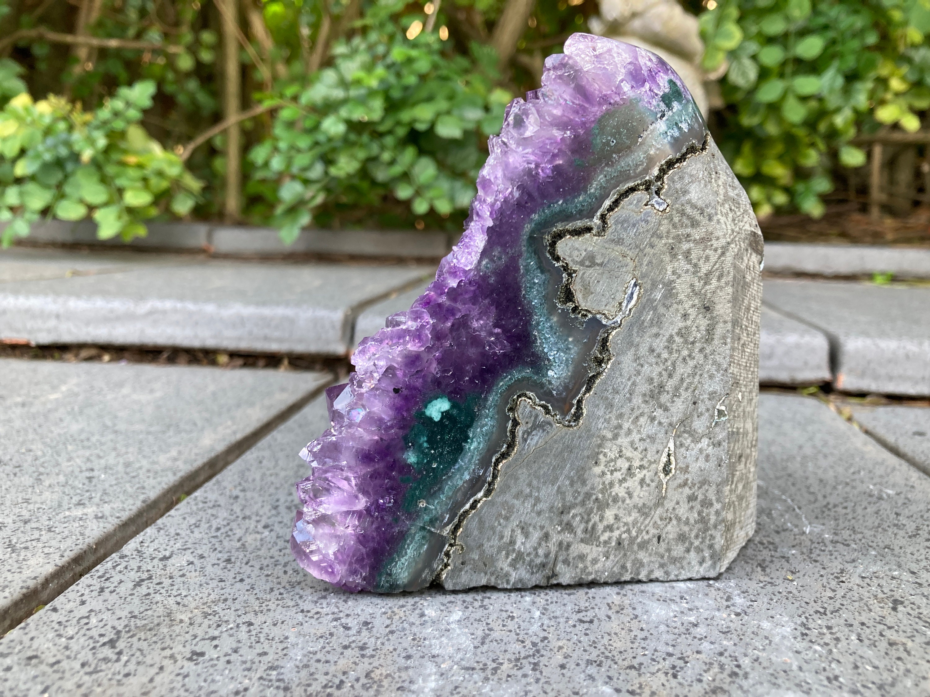 Large Amethyst geode Unique raw dark huge crystal cluster | Etsy