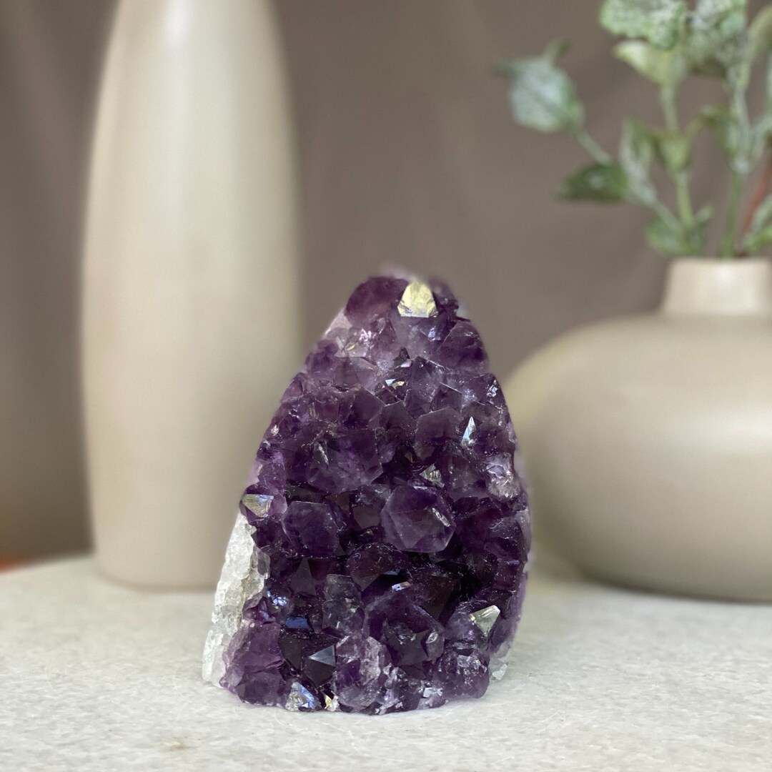 Amethyst Geode Unique Raw Crystal Cluster - Etsy