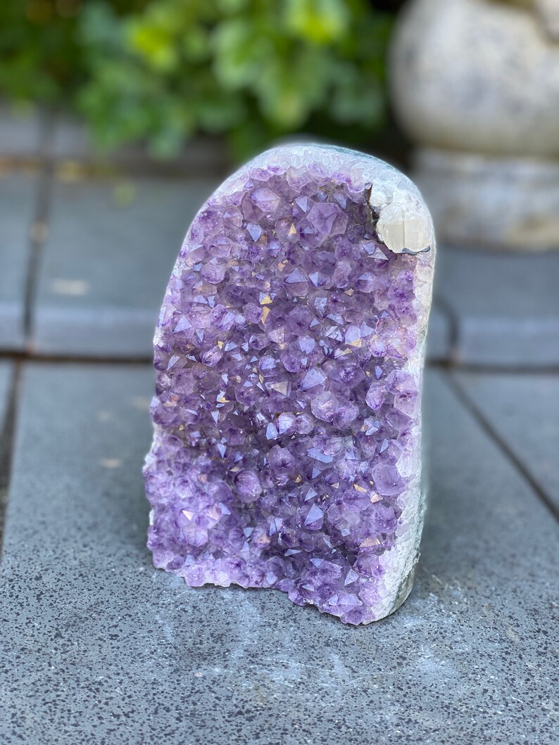 Large Amethyst Geode 2 Lb. Unique Crystal Cluster With - Etsy