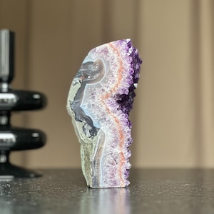 Amethyst Geode Unique Raw Crystal Cluster - Etsy