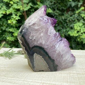 Deep Purple Amethyst cathedral geode Unique raw crystal | Etsy