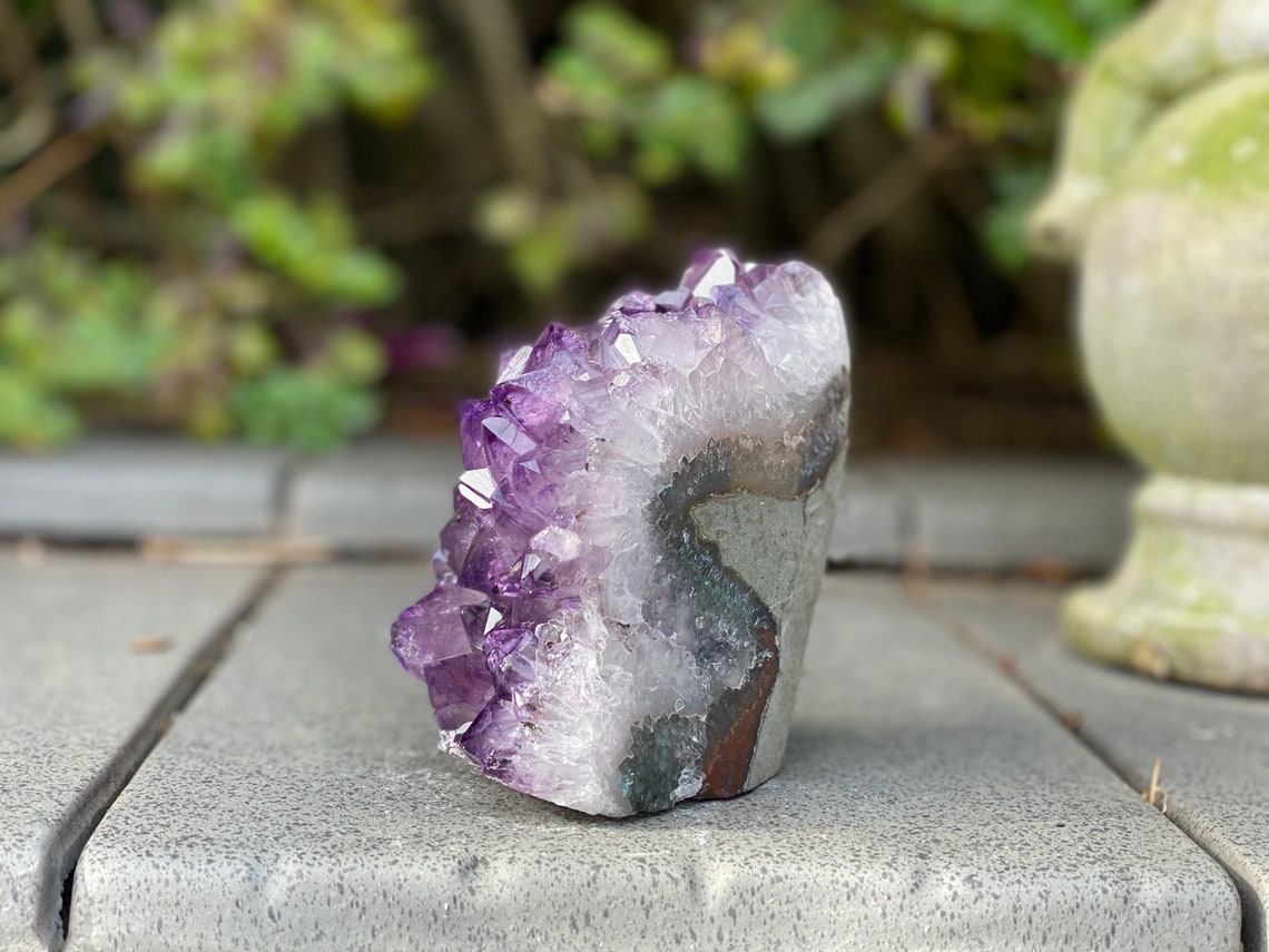 Amethyst Geode Unique Raw Crystal Cluster - Etsy