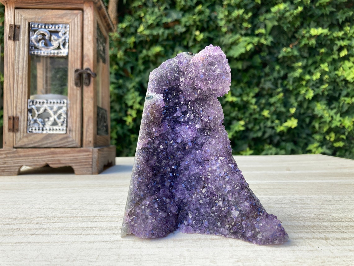Strange Specimen Amethyst Geode Raw Purple Crystal Cluster | Etsy