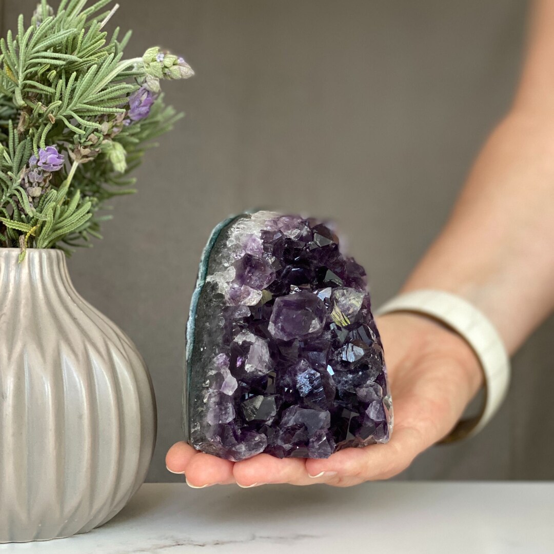 Deep Purple Amethyst Cathedral Geode Unique Raw Crystal - Etsy