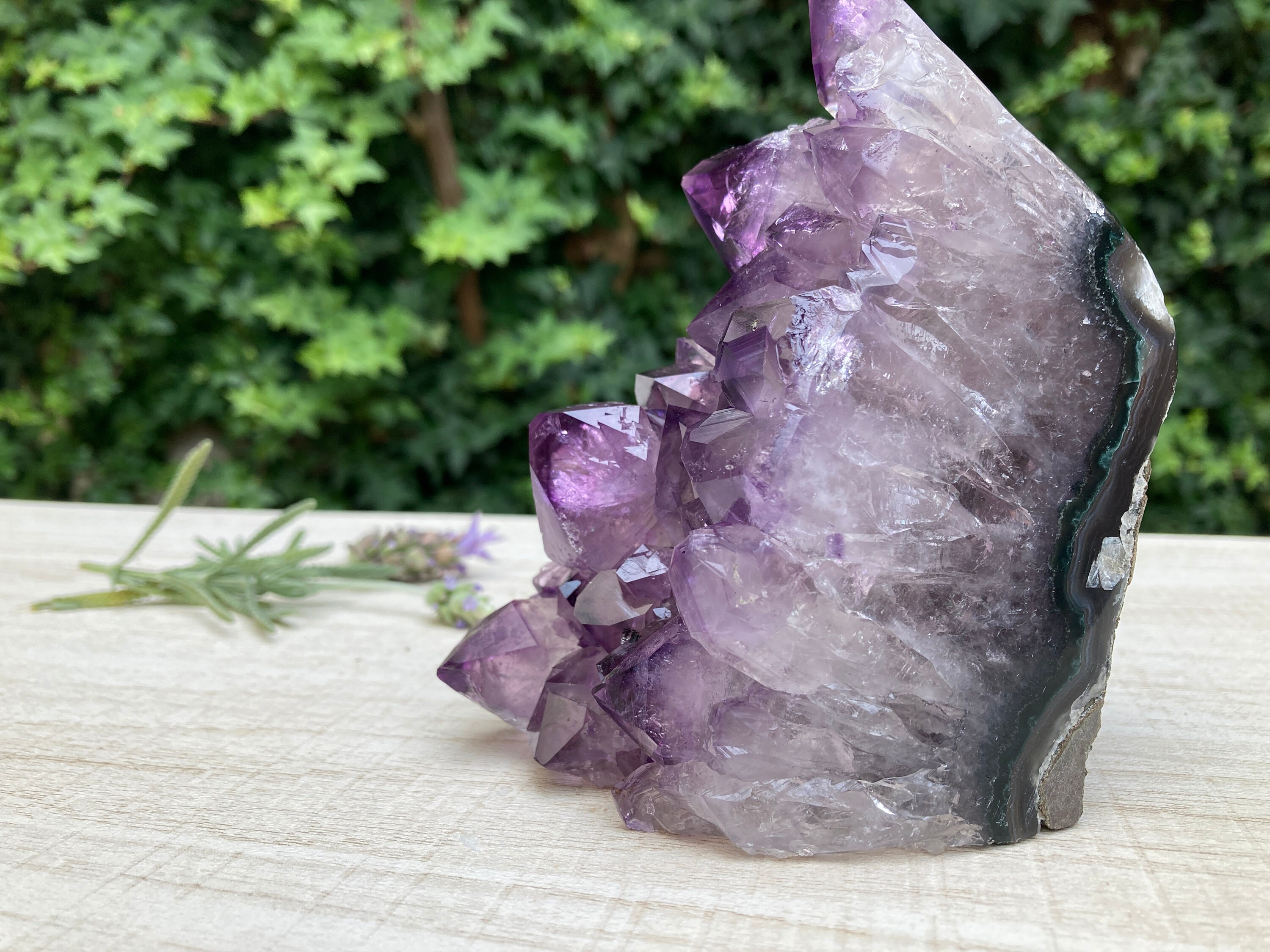 Deep Purple Amethyst cathedral geode Unique raw crystal | Etsy