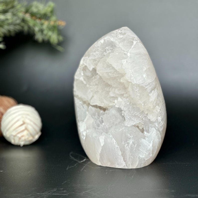 White Quartz: Uruguay Rare Crystal Formation With Calcite & Agate ...