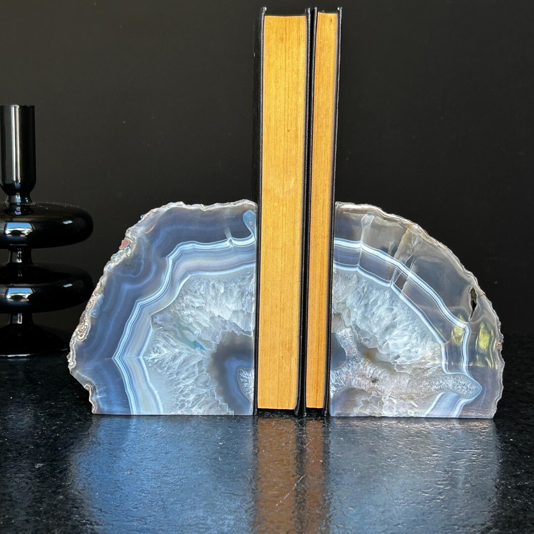 Agate Bookends, Supersized Geode Bookends, Premium Quality Crystals ...