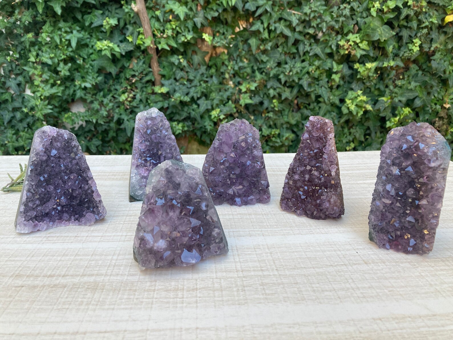 Natural lavender amethyst crystals stones 7 clusters of Pink | Etsy