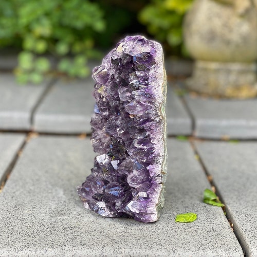 Huge Amethyst Crystal Cluster With Cut Base 6 to 7 Inches | Etsy
