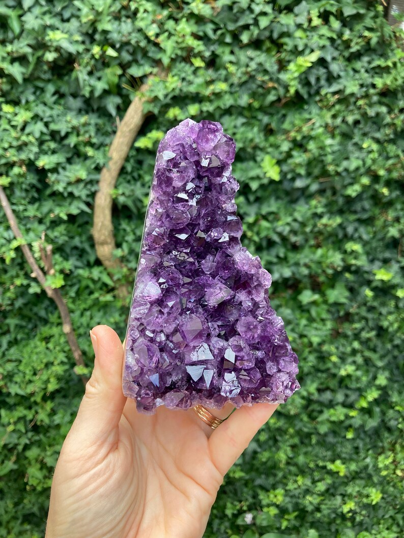 Large Amethyst Geode Unique Raw Dark Huge Crystal Cluster | Etsy
