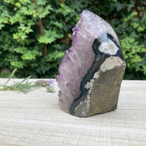 Deep Purple Amethyst cathedral geode Unique raw crystal | Etsy