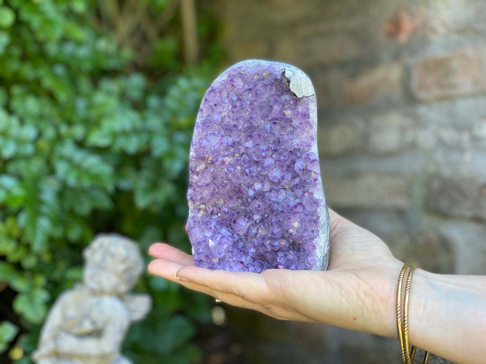 Large Amethyst Geode 2 Lb. Unique Crystal Cluster With - Etsy