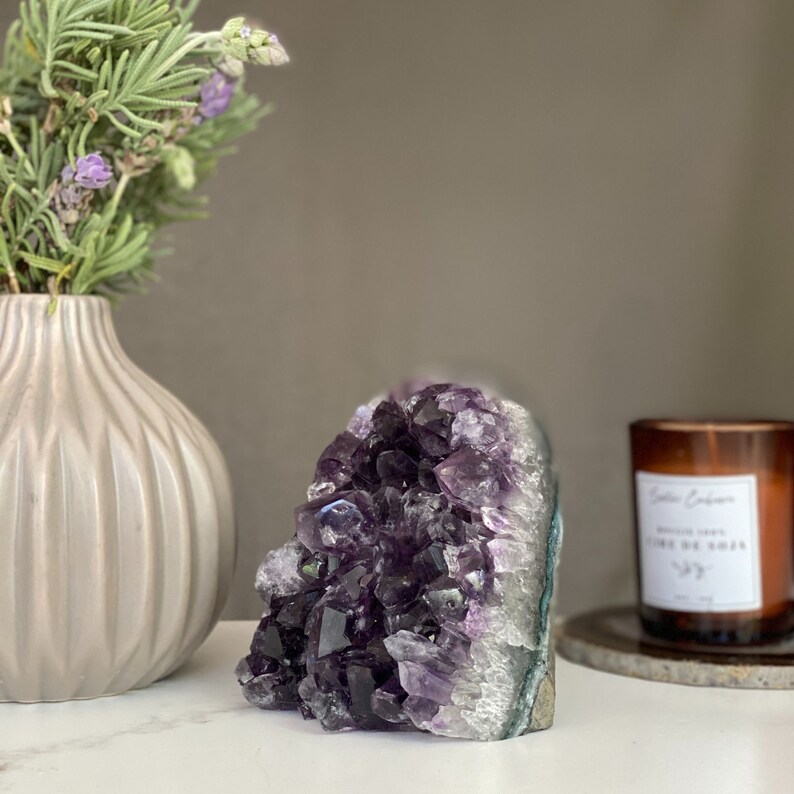 Deep Purple Amethyst Cathedral Geode Unique Raw Crystal - Etsy