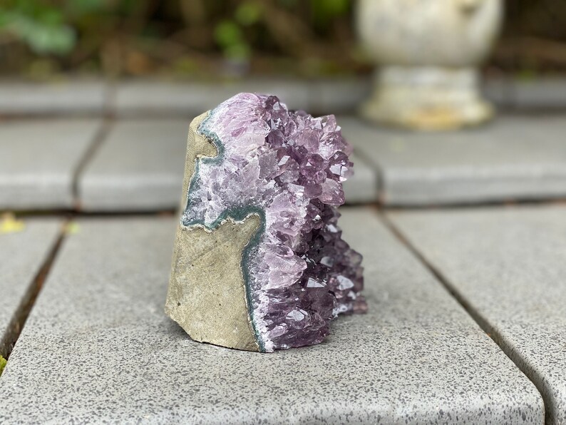 Deep Purple Amethyst cathedral geode Unique raw crystal | Etsy