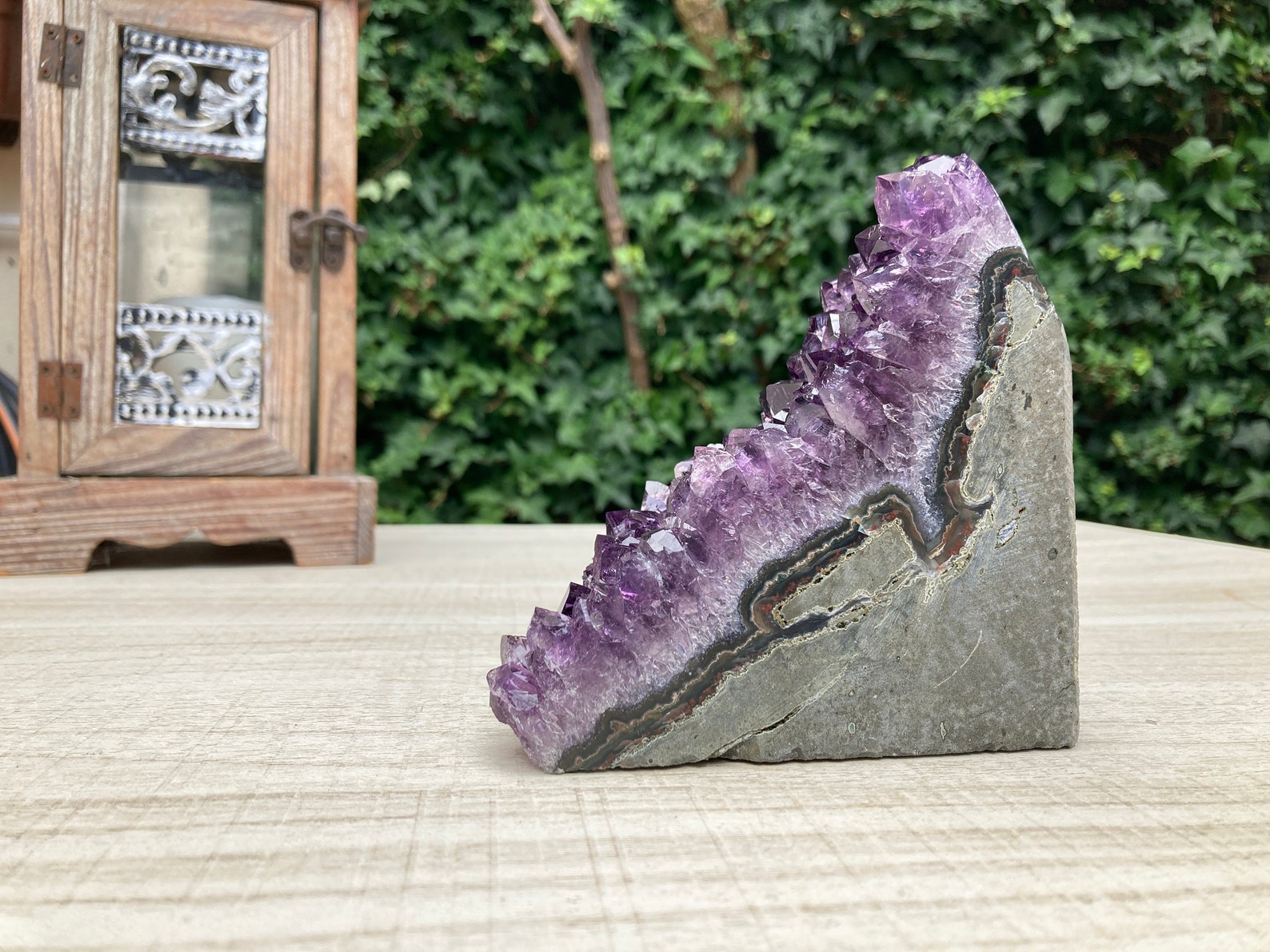Large Amethyst Geode Unique Raw Dark Huge Crystal Cluster | Etsy