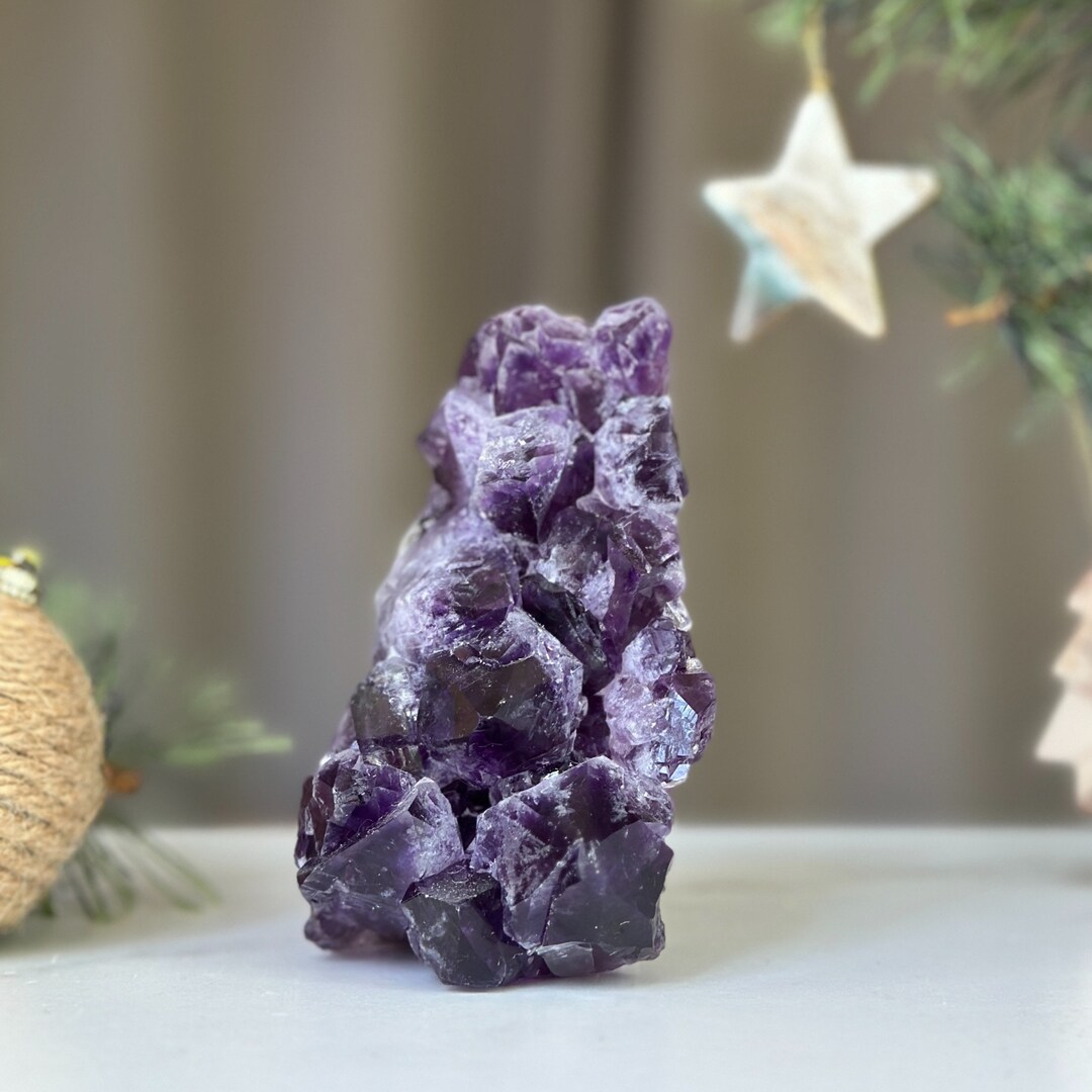Natural Deep Purple Uruguay Amethyst Crystal Geode - Etsy
